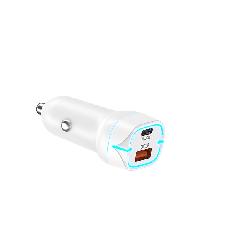 38W private car charger with LED ring